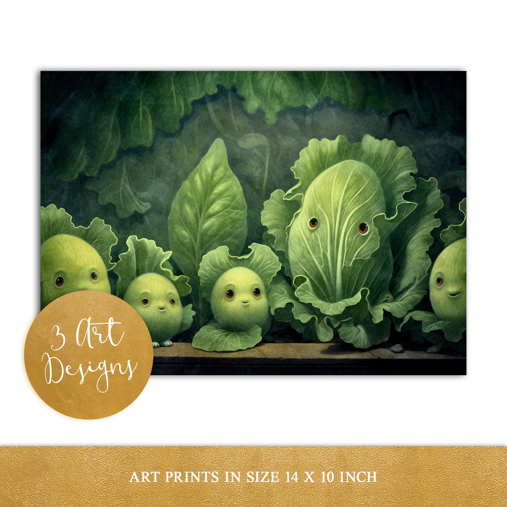 The Vegetables Postcard Mini Set - Printable Digital Designs - Weird ...