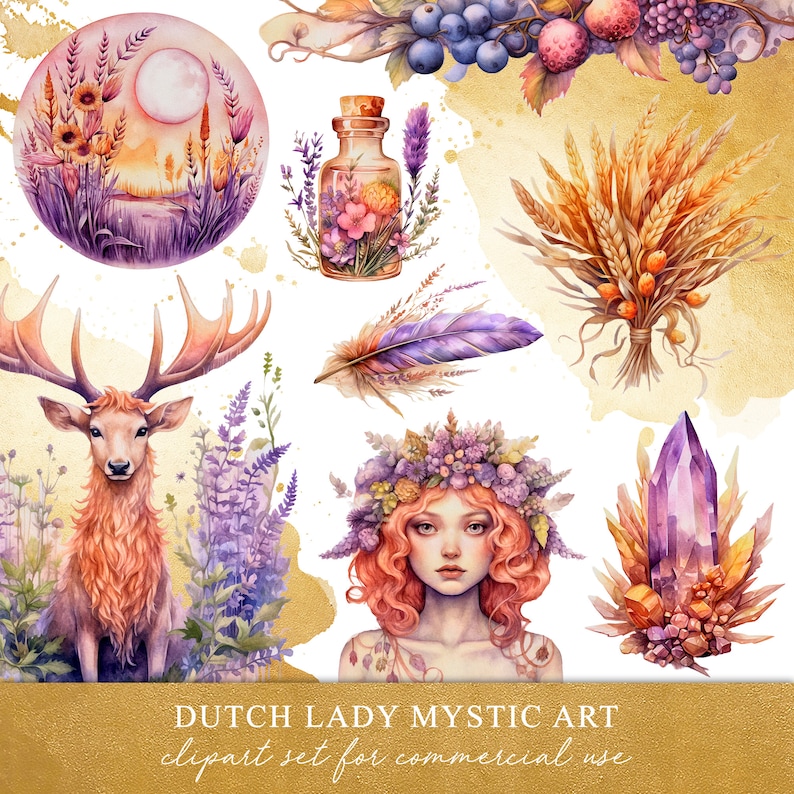 Lughnasadh Pagan Fest Clipart Set - Celtic August 1st Celebration ...