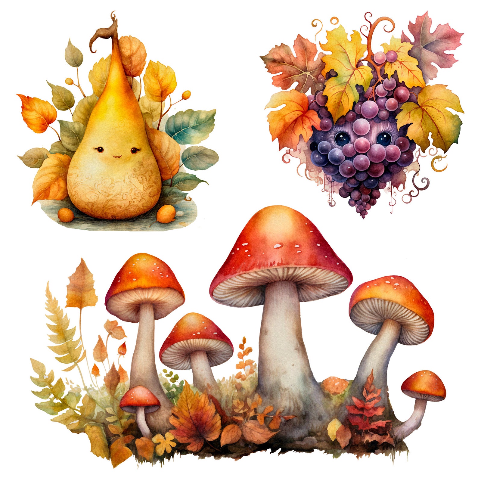 Mabon Autumn Equinox Clipart Set Celtic September - Etsy