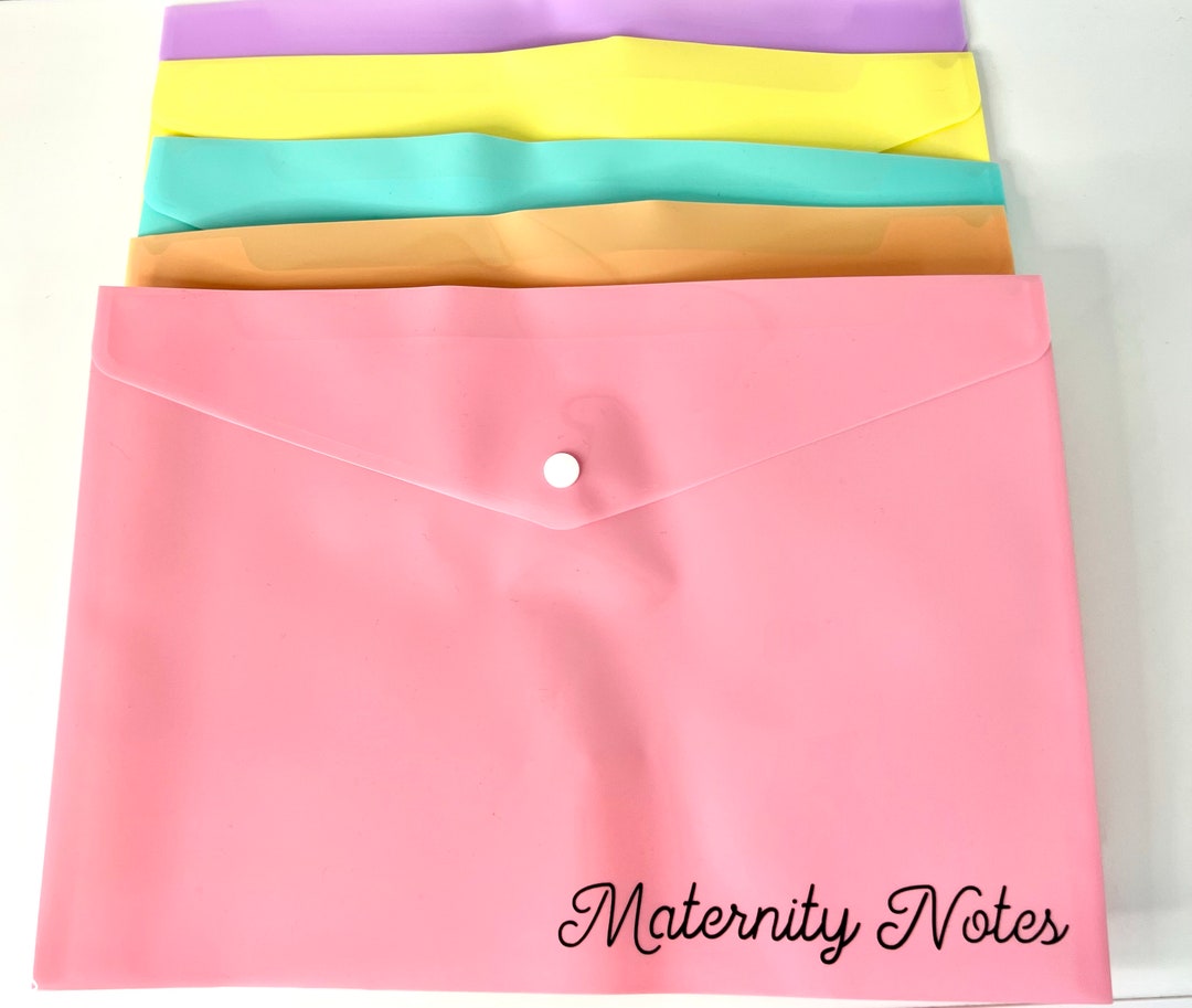 Personalised A4 Plastic Folders Envelope Plastic Folder With Vinyl ...