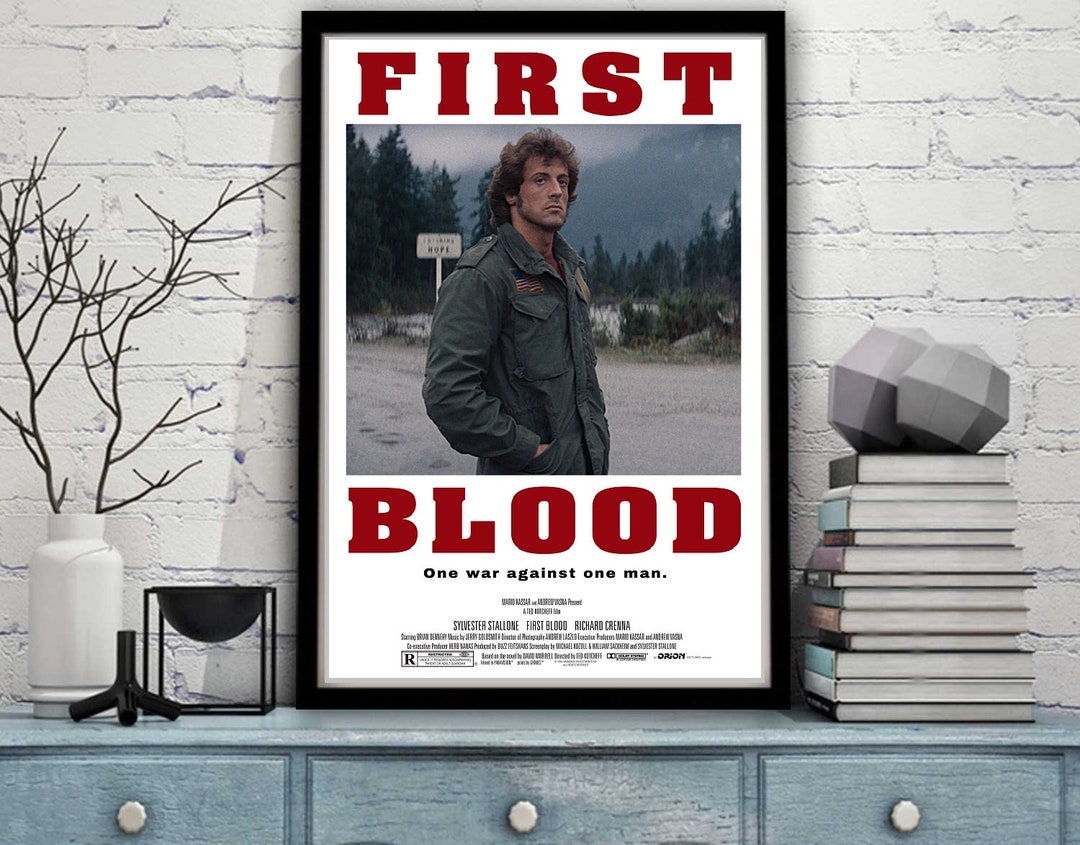 First Blood 1982 Rambo Veteran Epic Action Classic Retro Movie Film ...