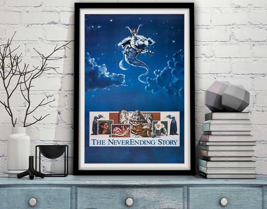 The Neverending Story 1984 Dragon Fantasy World Warrior Artwork Cover ...