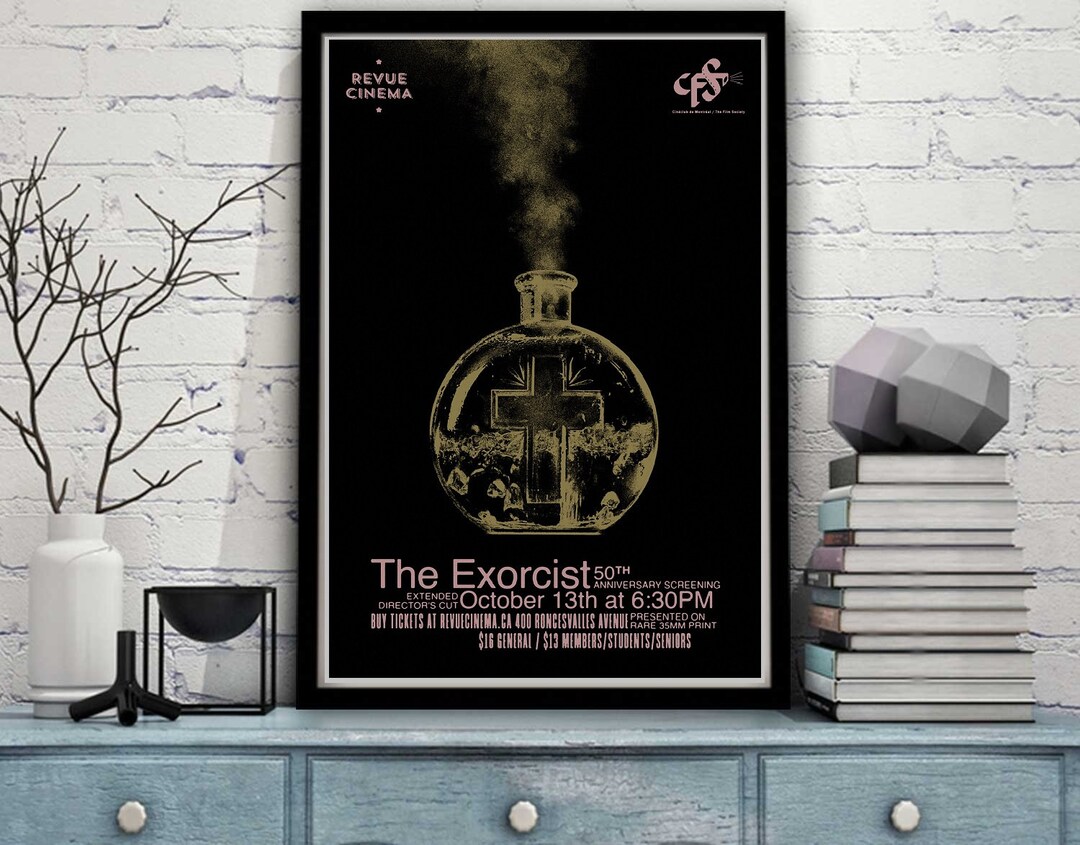 The Exorcist 1973 Horror Demon Devil Preacher Classic Retro Movie Film ...