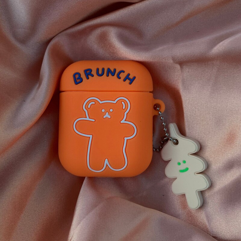 Cute Bear Airpods Case - Etsy