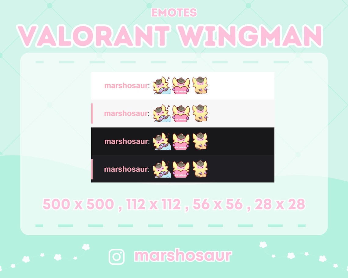 Valorant Wingman Emote Bundle | Cute Emotes for Twitch Streamers ...