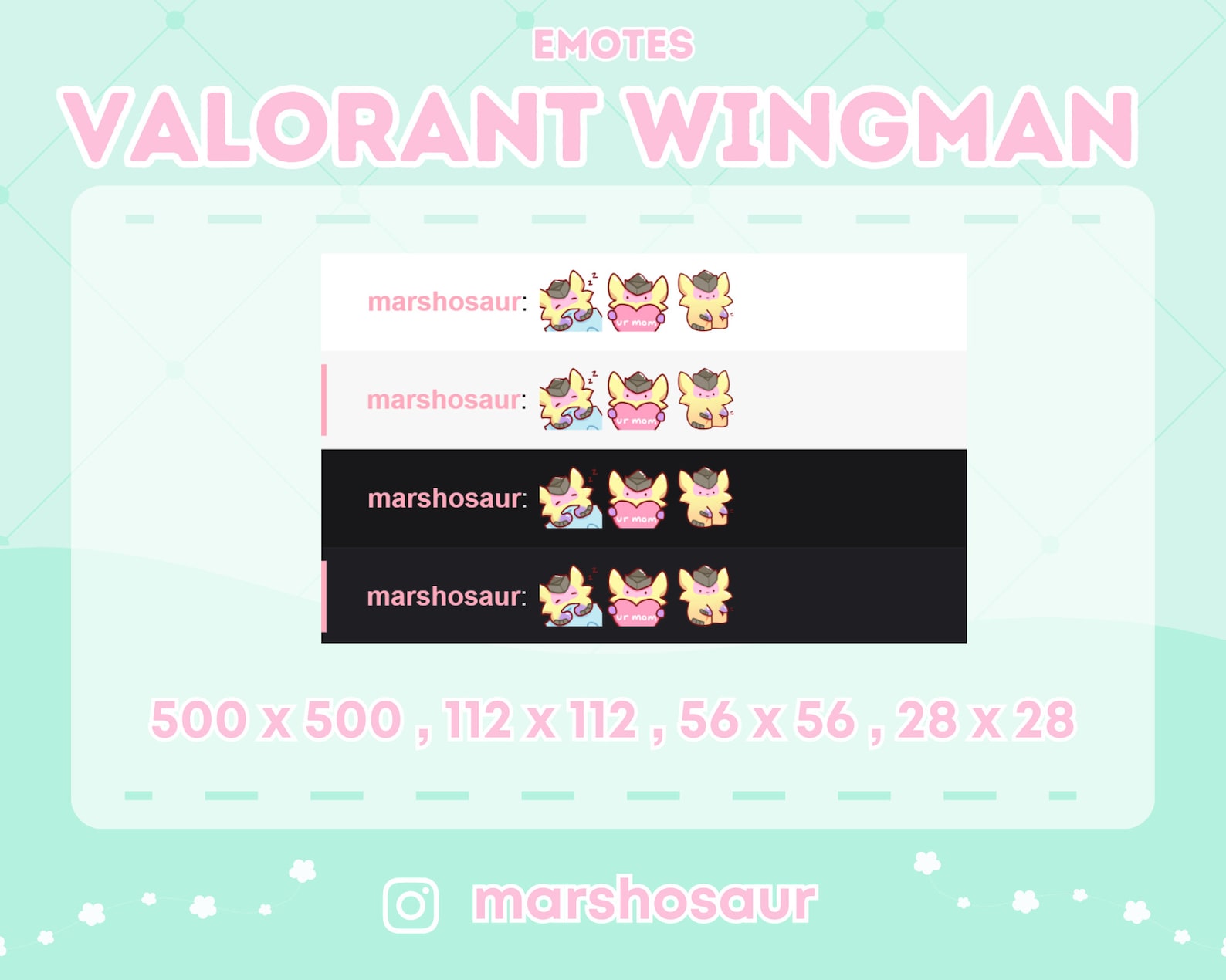Valorant Wingman Emote Bundle | Cute Emotes for Twitch Streamers ...
