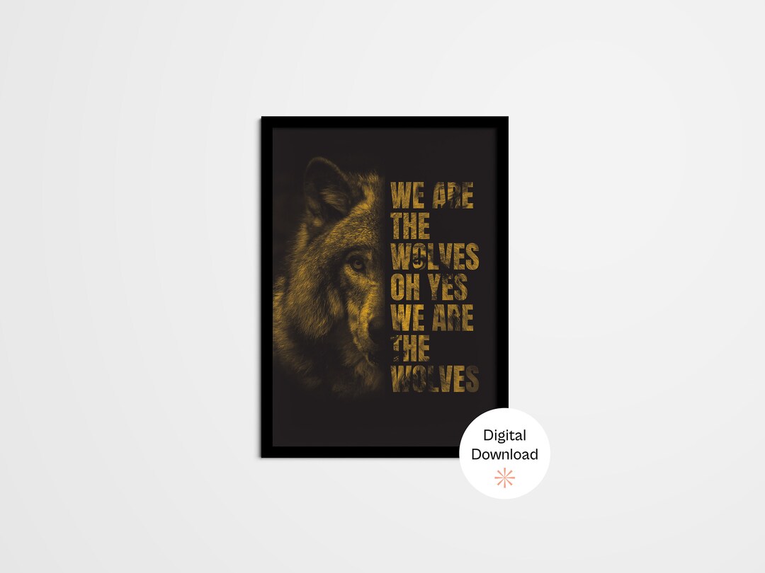 Digital Download: Wolverhampton Wanderers Typographical Print - 'we Are ...
