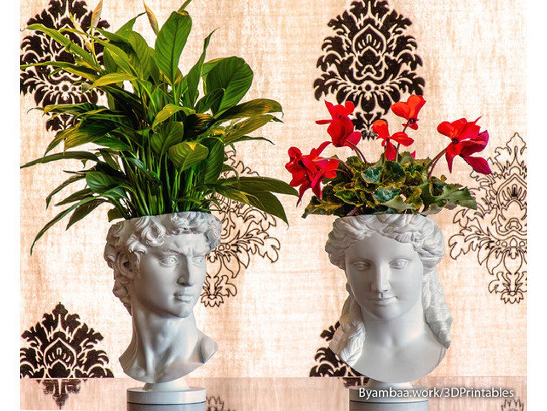 Flower Pot / Statue Vase - Etsy