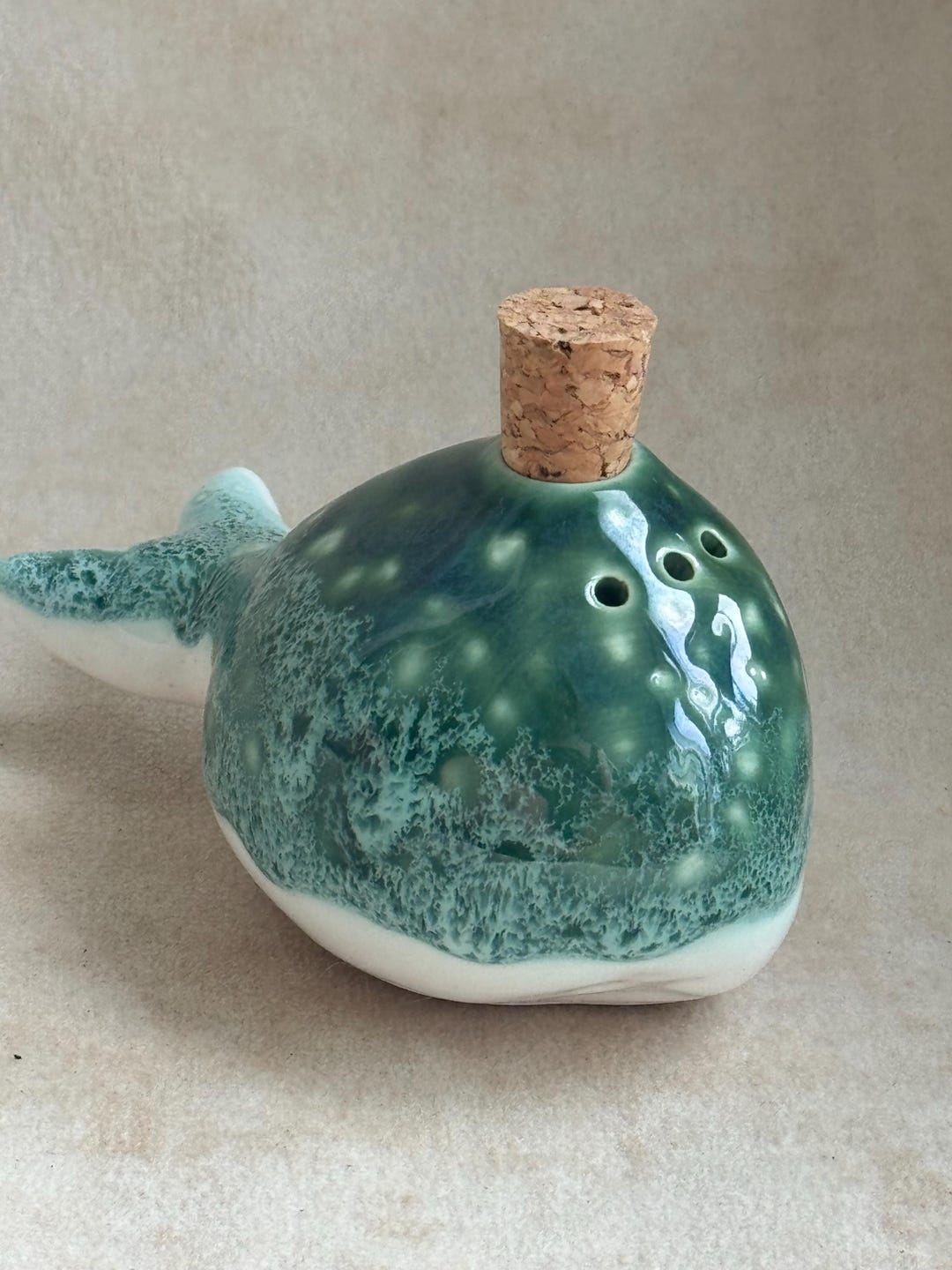 Handmade Ceramic Whale Salt Shaker: Ocean Kitchen Decor - Etsy