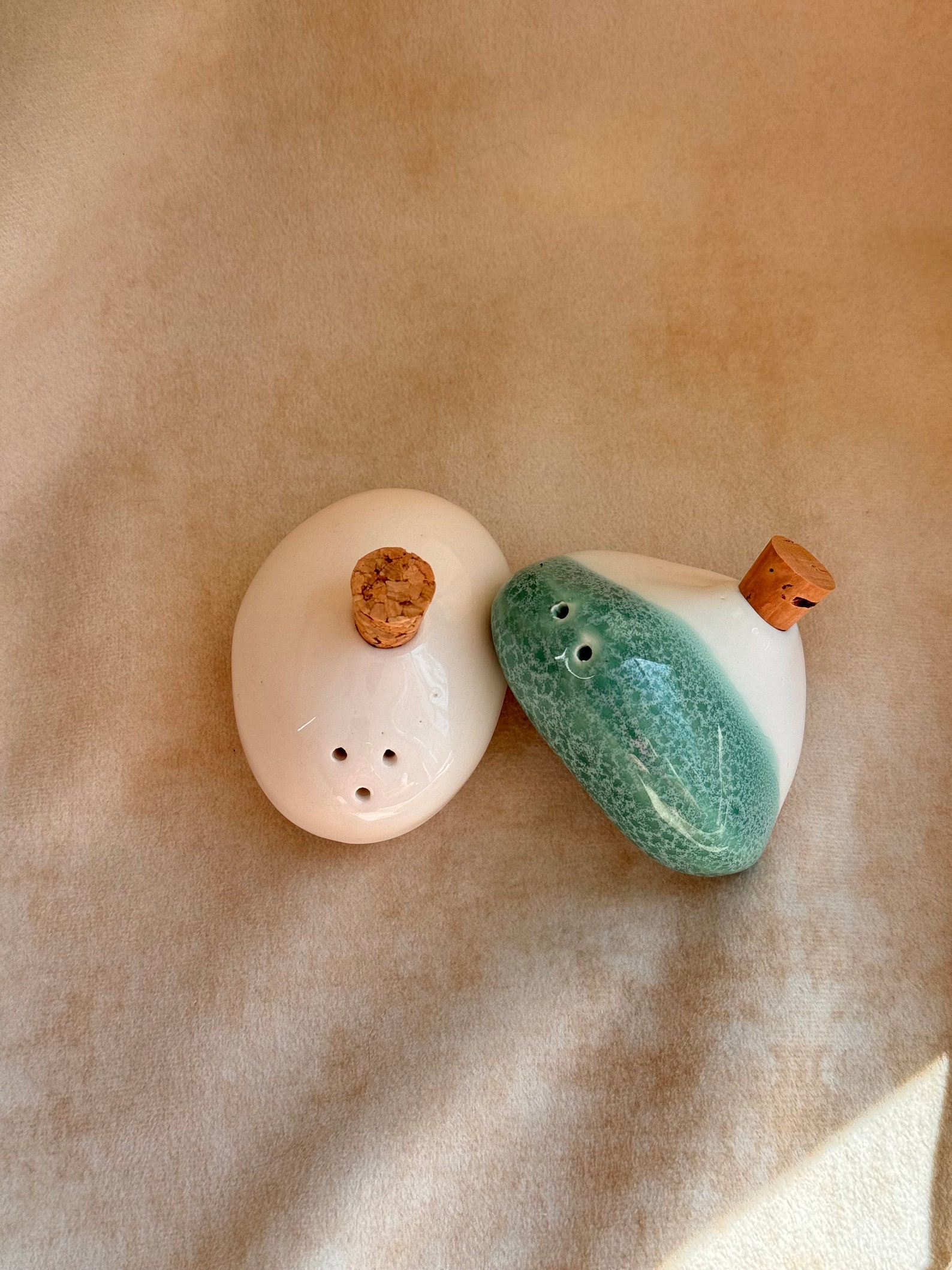 Ceramic Salt and Pepper Shakers - Etsy