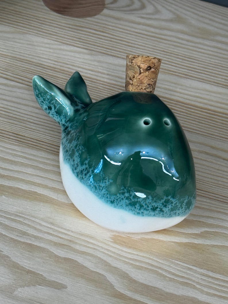 Handmade Ceramic Whale Salt Shaker: Ocean Kitchen Decor - Etsy