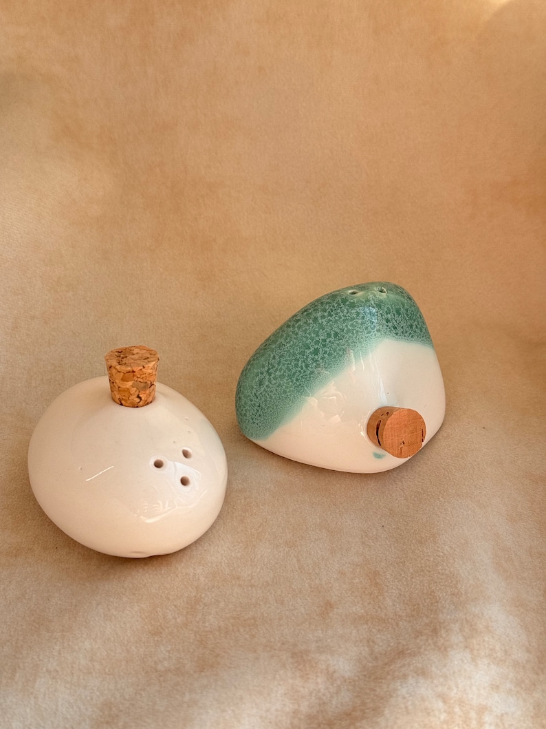 Ceramic Salt and Pepper Shakers - Etsy
