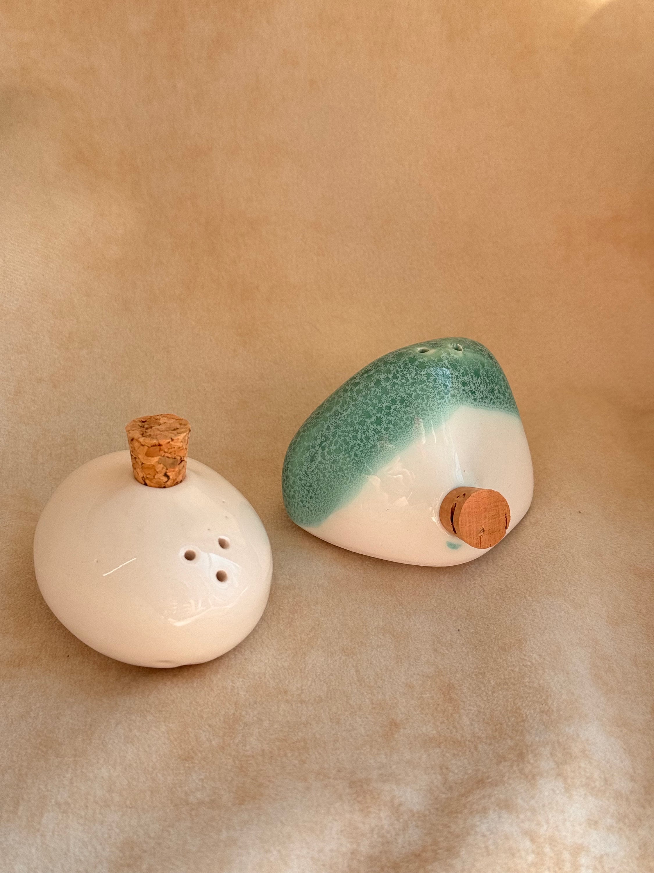 Ceramic Salt and Pepper Shakers - Etsy
