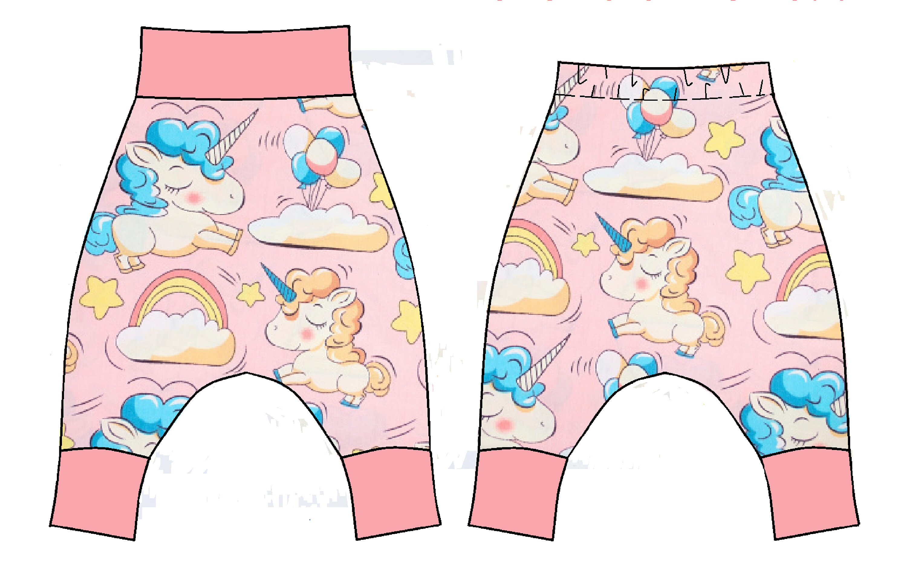 Baby Pants Sewing Pattern PDF, Sizes: 0 2 Years Old, Adjustable Baby ...