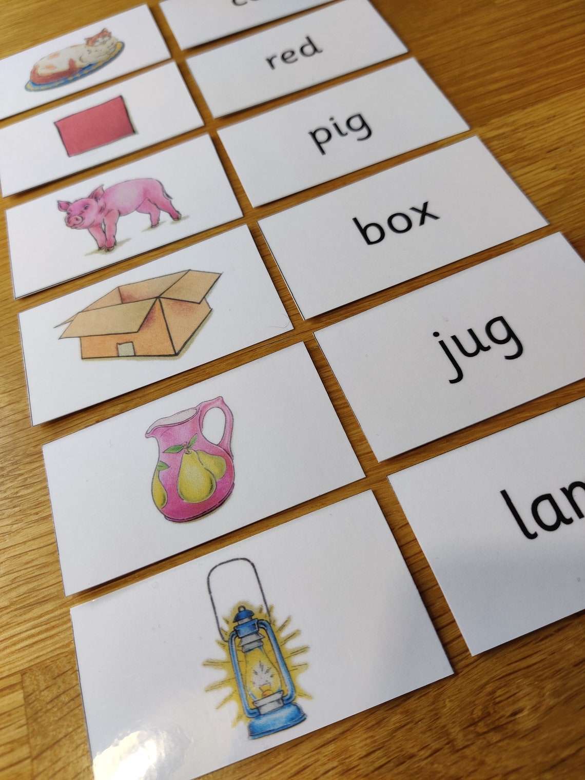 Montessori Rhyming Material. Matching Rhyming Pictures. Matching ...