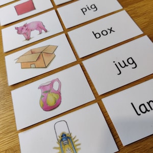 Montessori Rhyming Material. Matching Rhyming Pictures. Matching ...