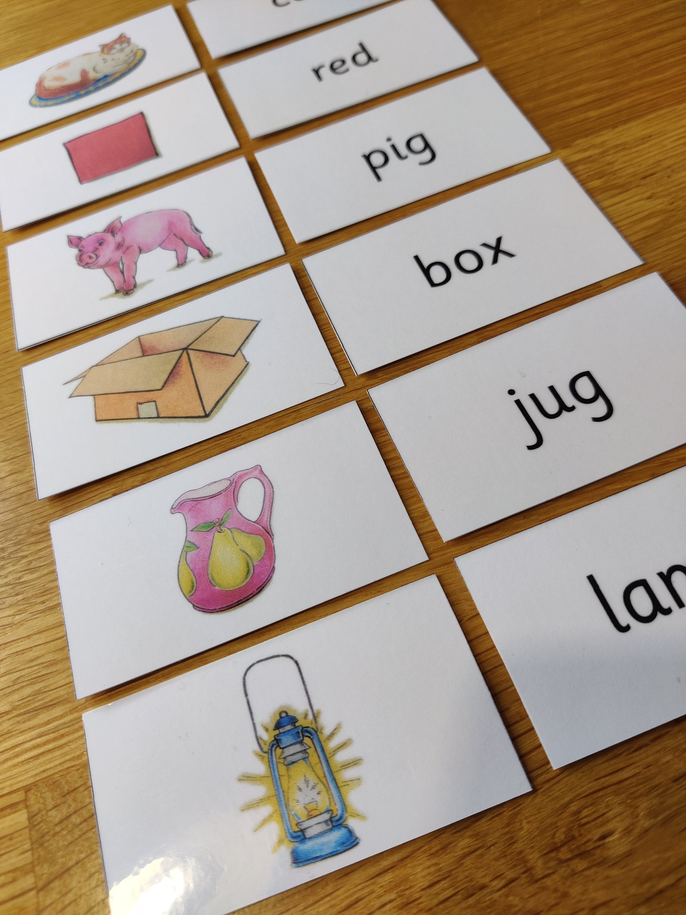 Montessori Rhyming Material. Matching Rhyming Pictures. Matching ...
