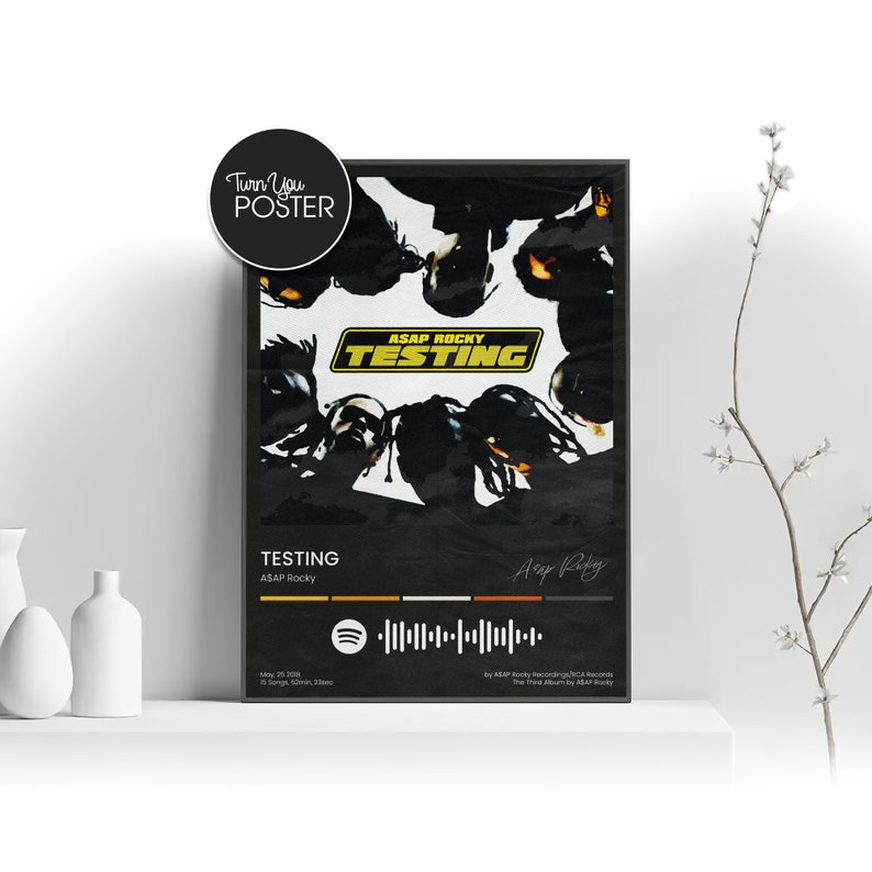 ASAP Rocky 'TESTING' Album Cover Poster perfekt für deine Musikwand ...