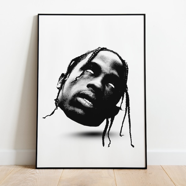 Travis scott poster portrait - Etsy.de