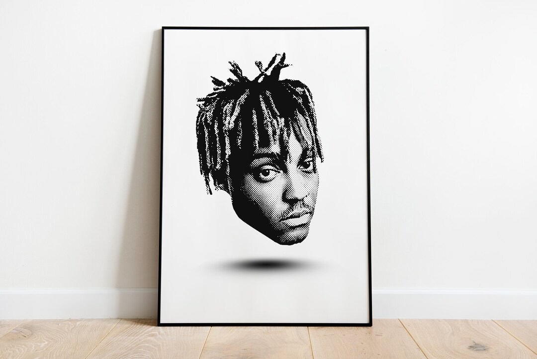 JUICE WRLD Inspired Portrait Poster / Rap Music Poster / Hiphop Wall ...