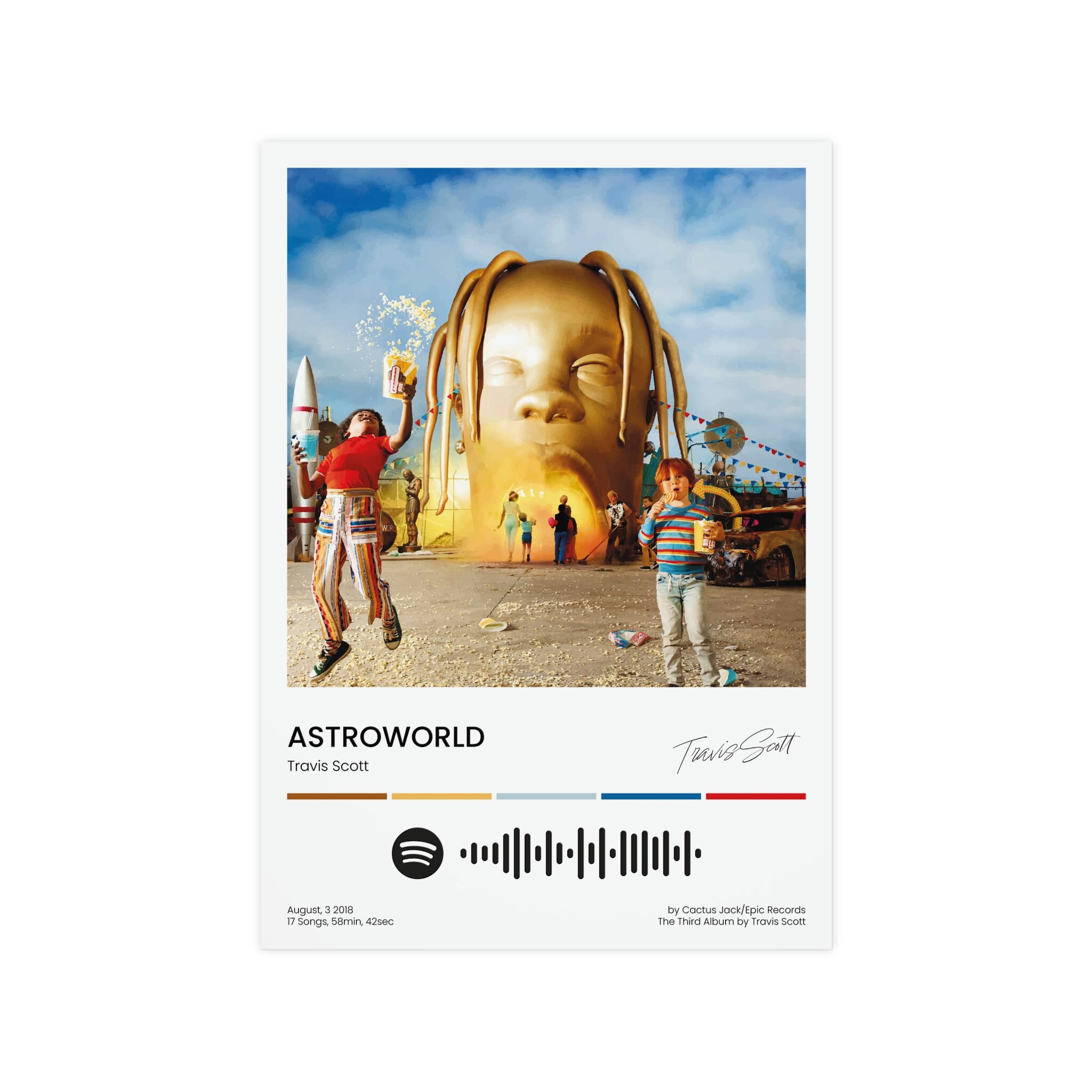 Travis Scott Astroworld Album Cover Art Print Perfect for - Etsy