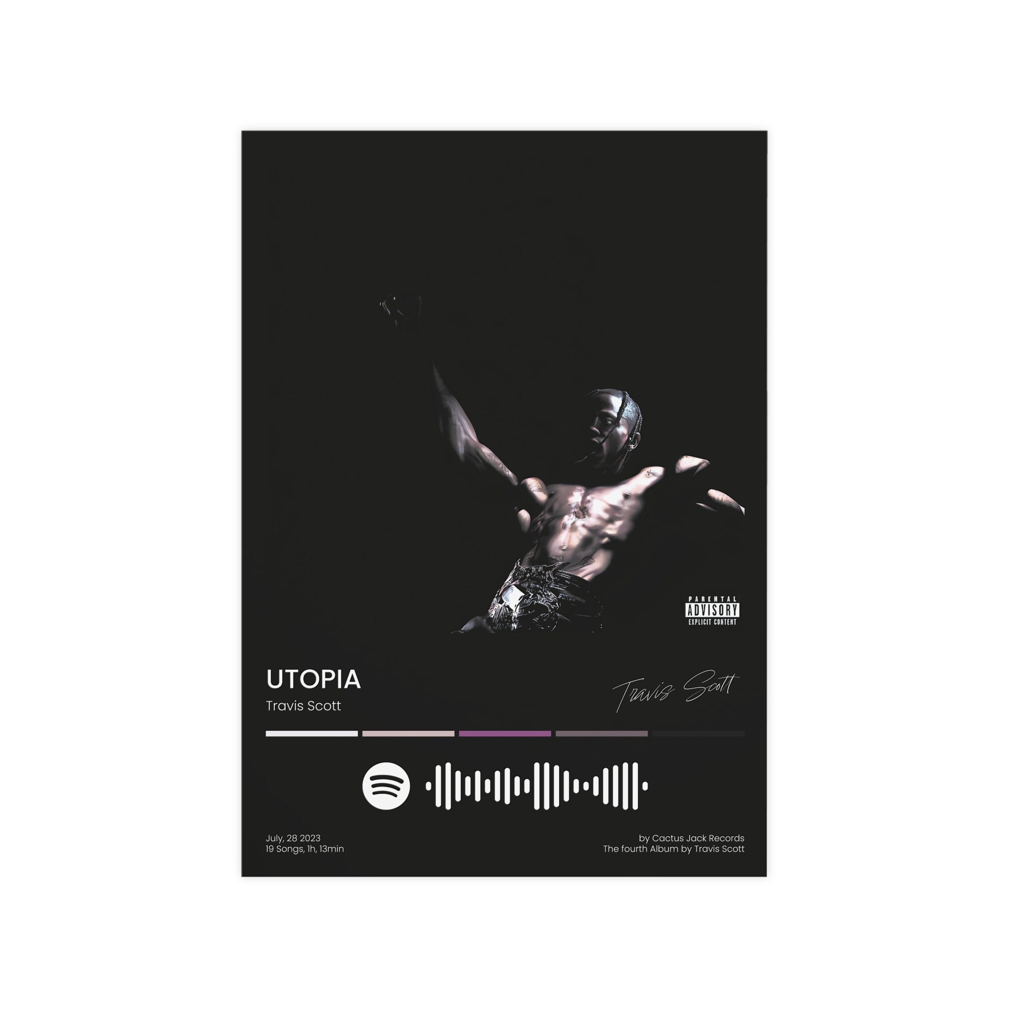 Travis Scott 'UTOPIA' Album Cover Art Print Perfect - Etsy Australia