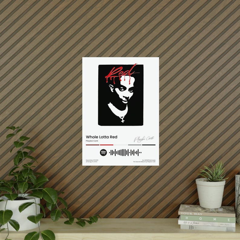 Playboi Carti Whole Lotta Red Album Cover Art Print Perfect - Etsy