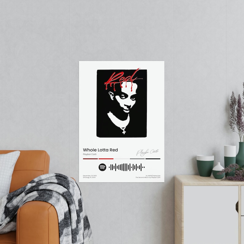 Playboi Carti Whole Lotta Red Album Cover Art Print Perfect - Etsy