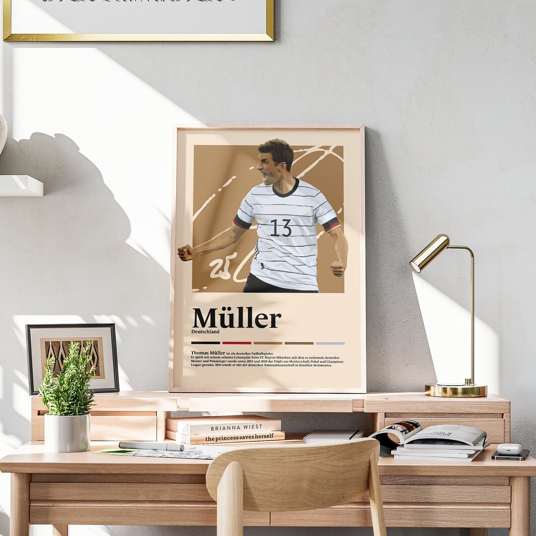 Thomas Müller Football Poster - Etsy