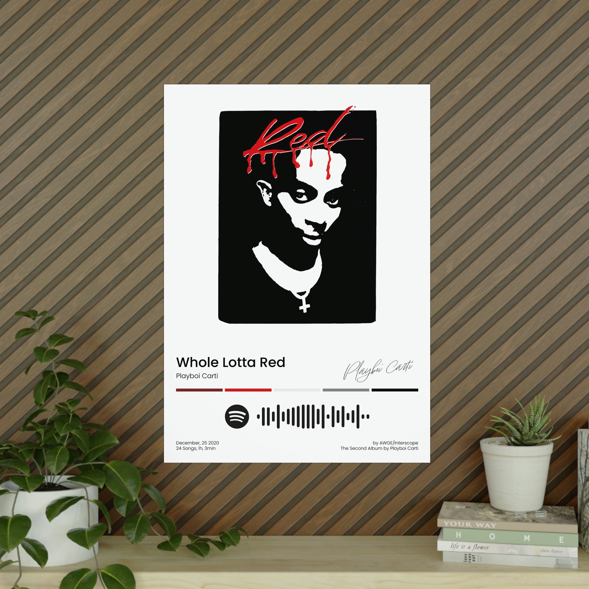 Playboi Carti 'whole Lotta Red' Album Cover Poster Perfect for Your ...