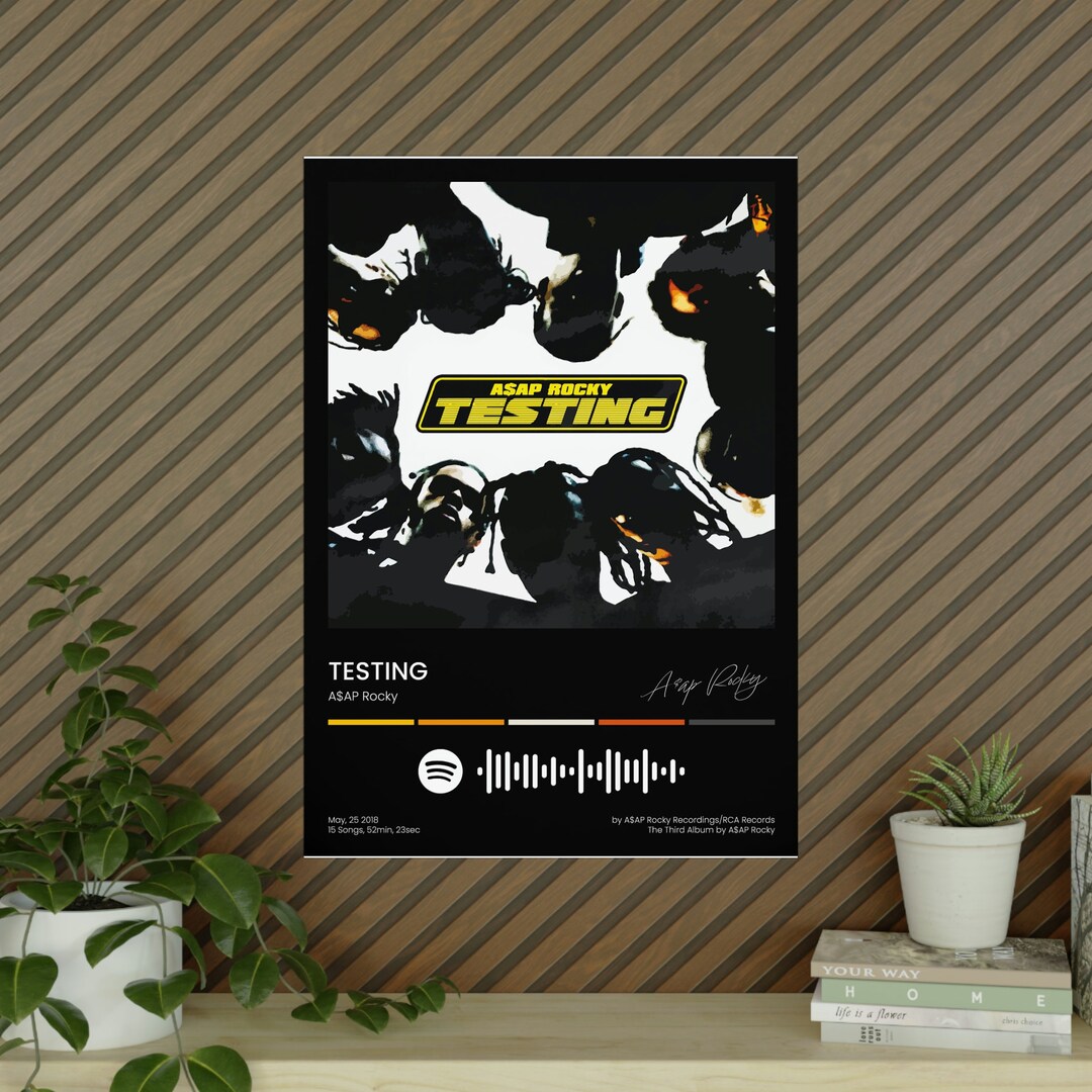 ASAP Rocky TESTING Album Cover Art Print Perfect for Your - Etsy