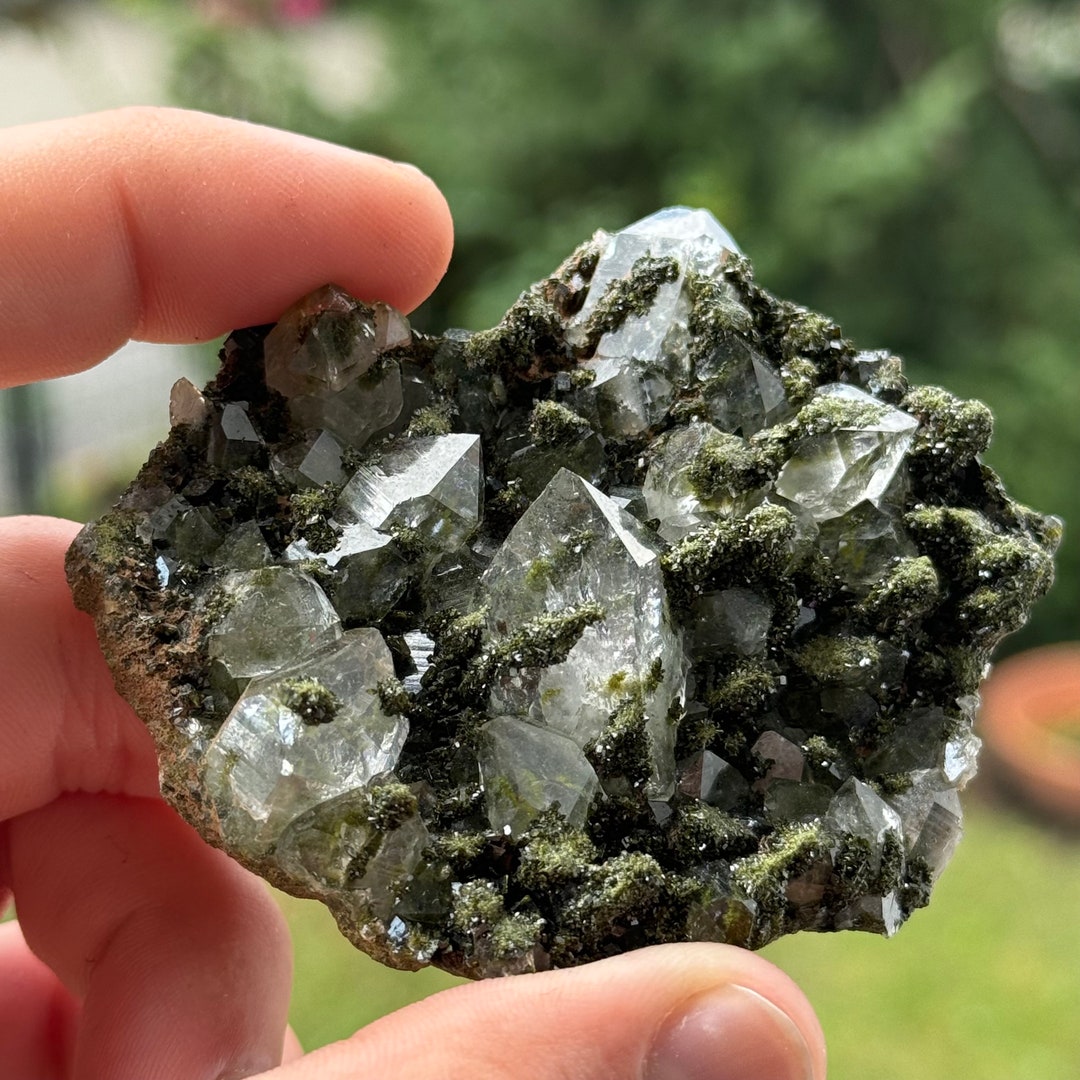 Epidote Quartz From Turkey - Etsy