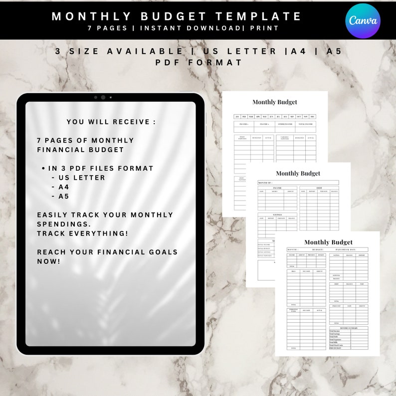 Monthly Bill Tracker Printable | Bill Planner | Bill Payment Checklist ...