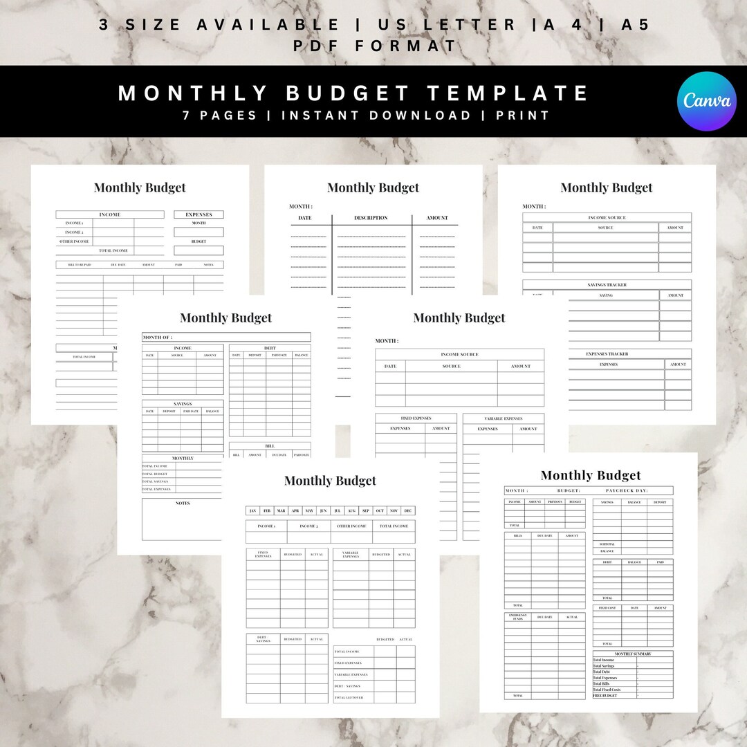 Monthly Bill Tracker Printable | Bill Planner | Bill Payment Checklist ...