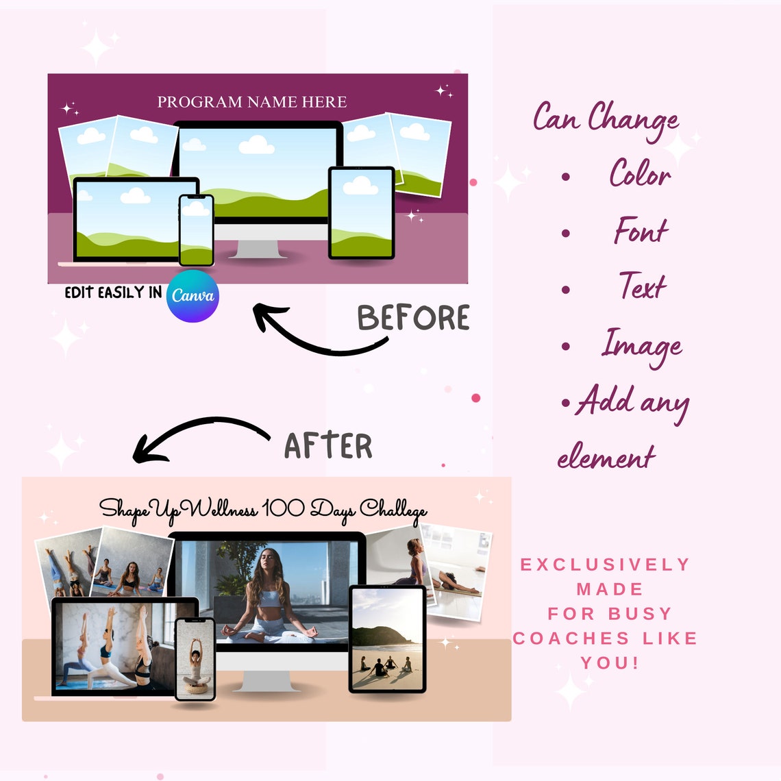 Mock up Template for Coaches, Course Creator Mockups, Digital Product ...