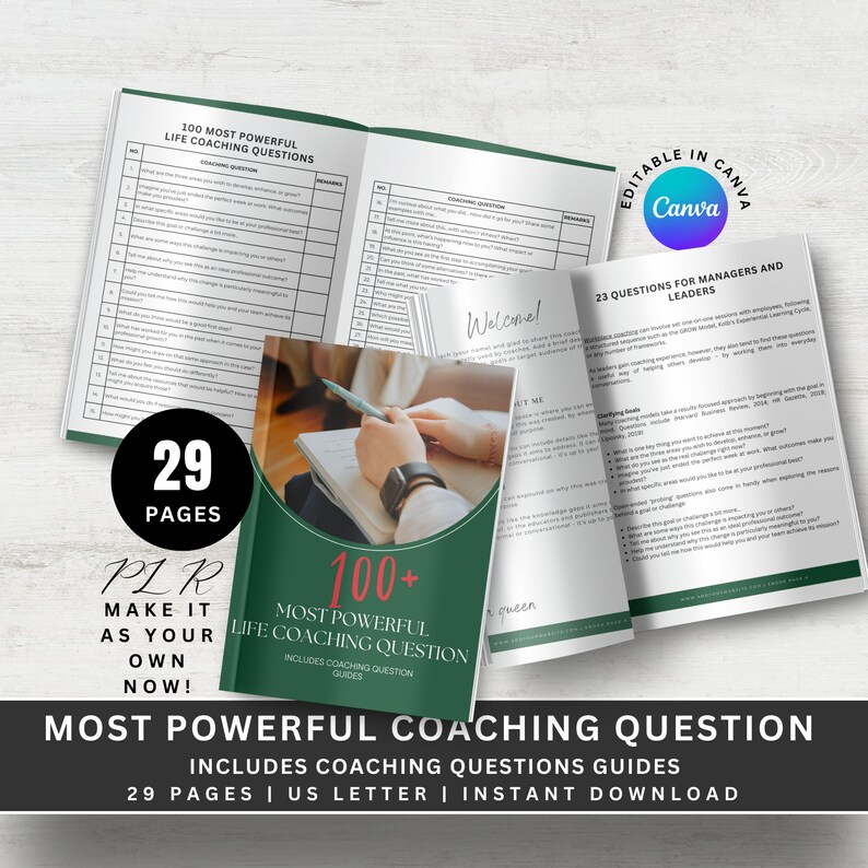 100 Most Powerful Life Coaching Questions Includes Guides Coaching ...