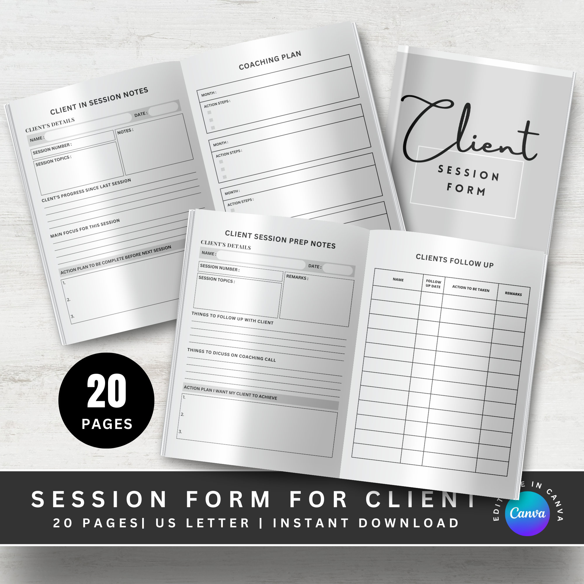 Client Session Form Session Notes Intakes Notes Coaching Toolkit ...