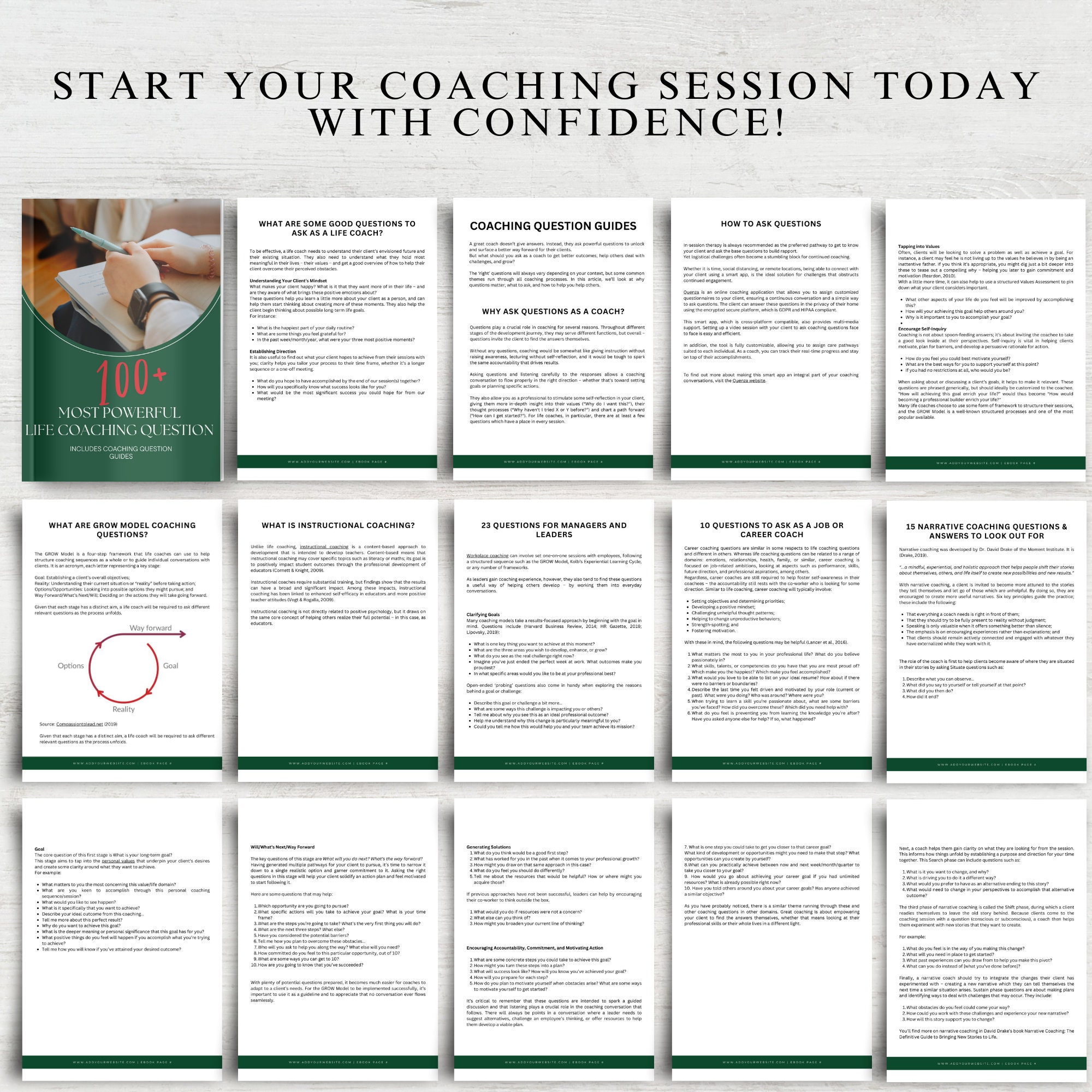 100 Most Powerful Life Coaching Questions Includes Guides Coaching ...