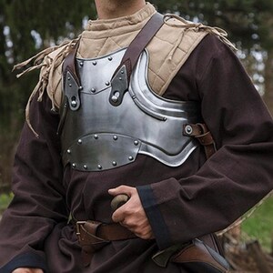 Medieval Armor Fantasy Merc Light Armor Chestplate, Warrior Steel ...