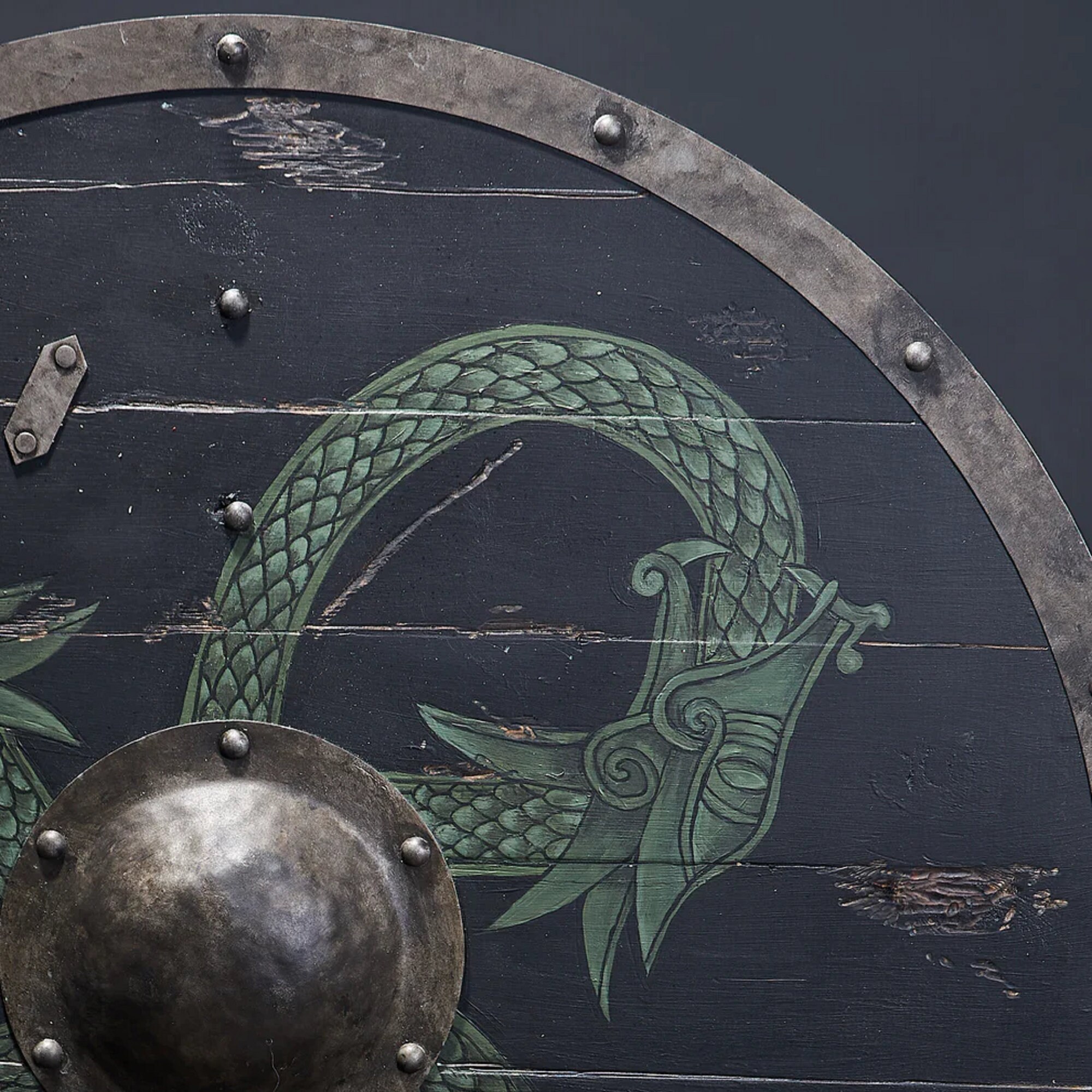 Serpent Viking Shield: Handcrafted for Knights of Valhalla Unique Gift ...