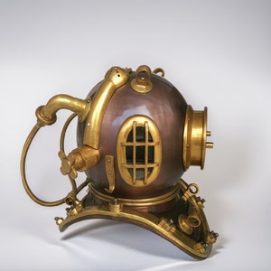 Handcrafted US Navy Miller Dunn Mark V Diving Helmet - Rare Collectible ...
