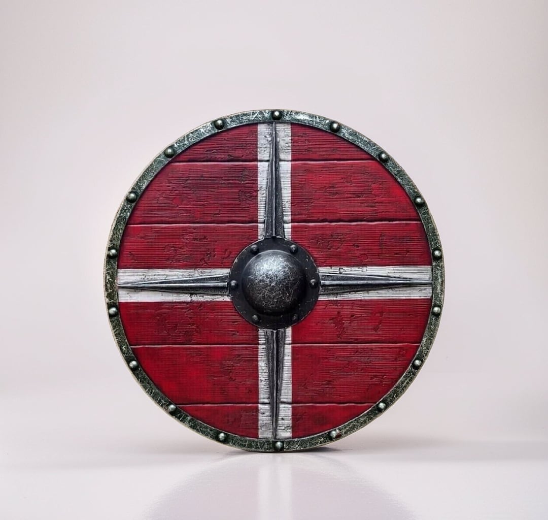 Wooden Viking Shield - Eivor Valhalla Raven - Knight Wall Décor, Gift ...