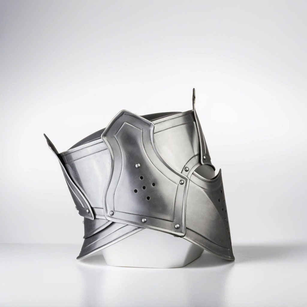 Kaldor Darkened Helmet Handcrafted Medieval Knight's - Etsy