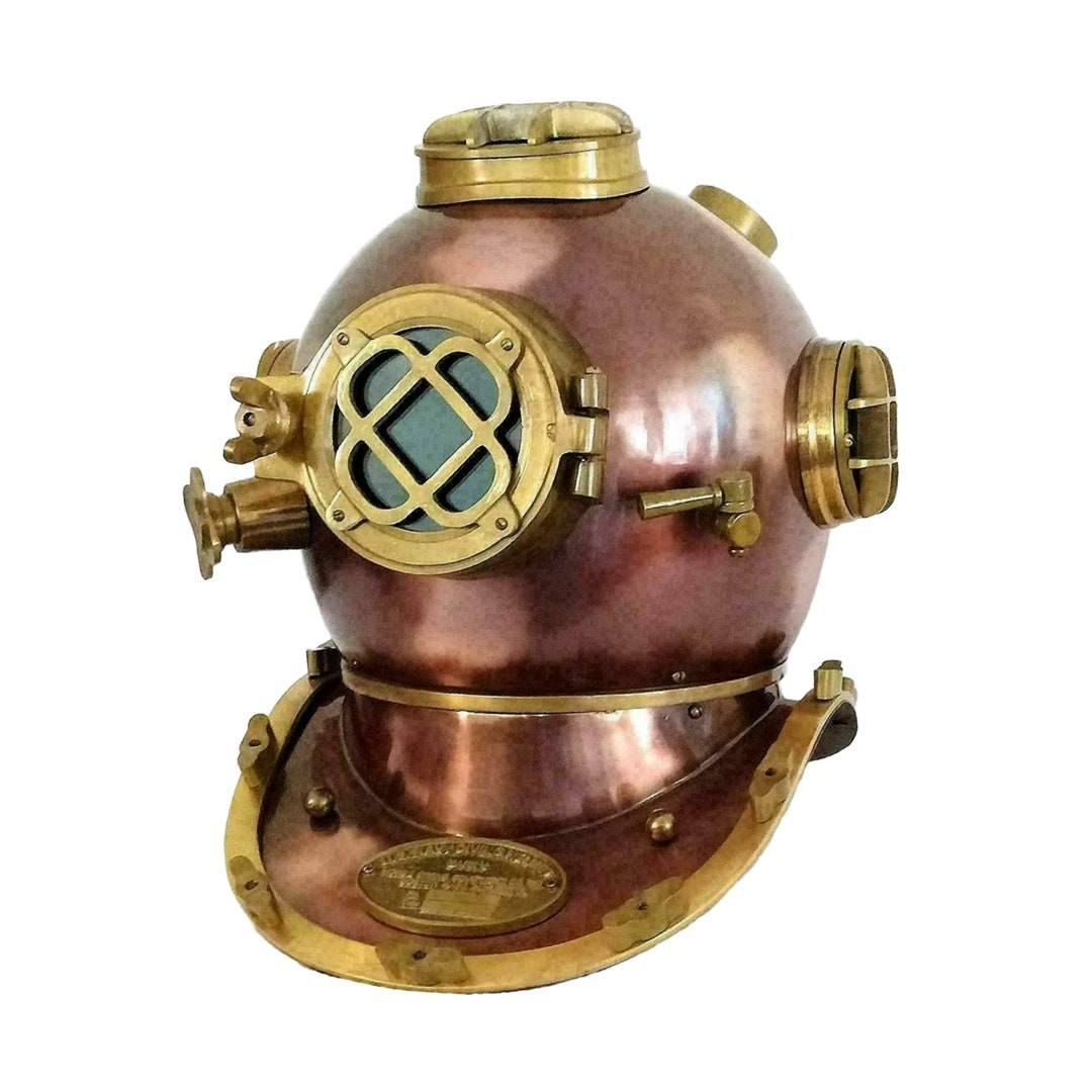 Handcrafted Scuba Diving Helmet Deep Sea US Navy Mark V Helmet Diving ...