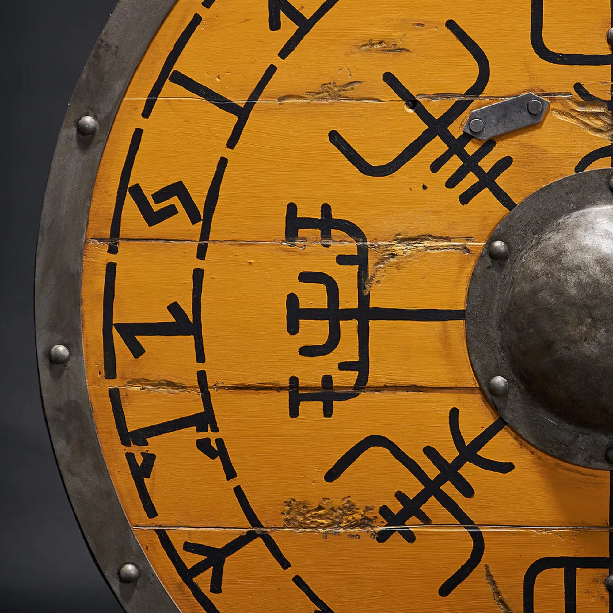 Vegvisir Wooden Viking Shield Knight Valhalla, Handmade Gift ...