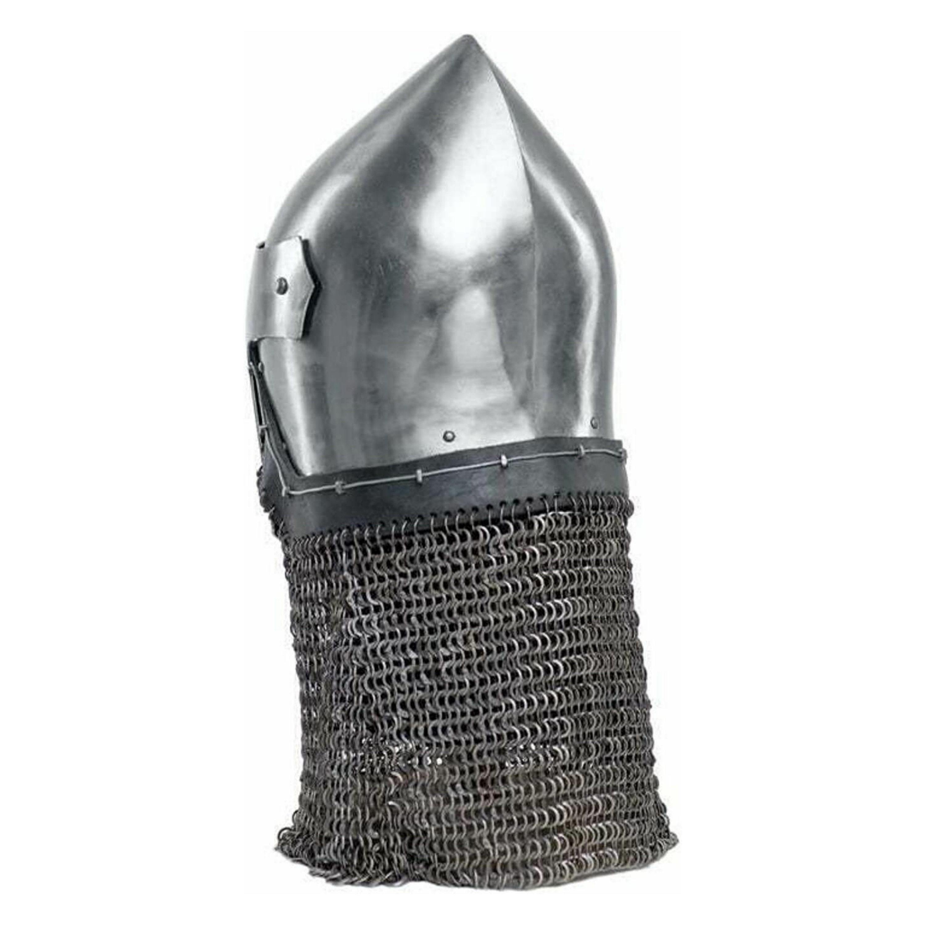 Medieval Combat Bascinet Chainmail Helmet Authentic Armor - Etsy
