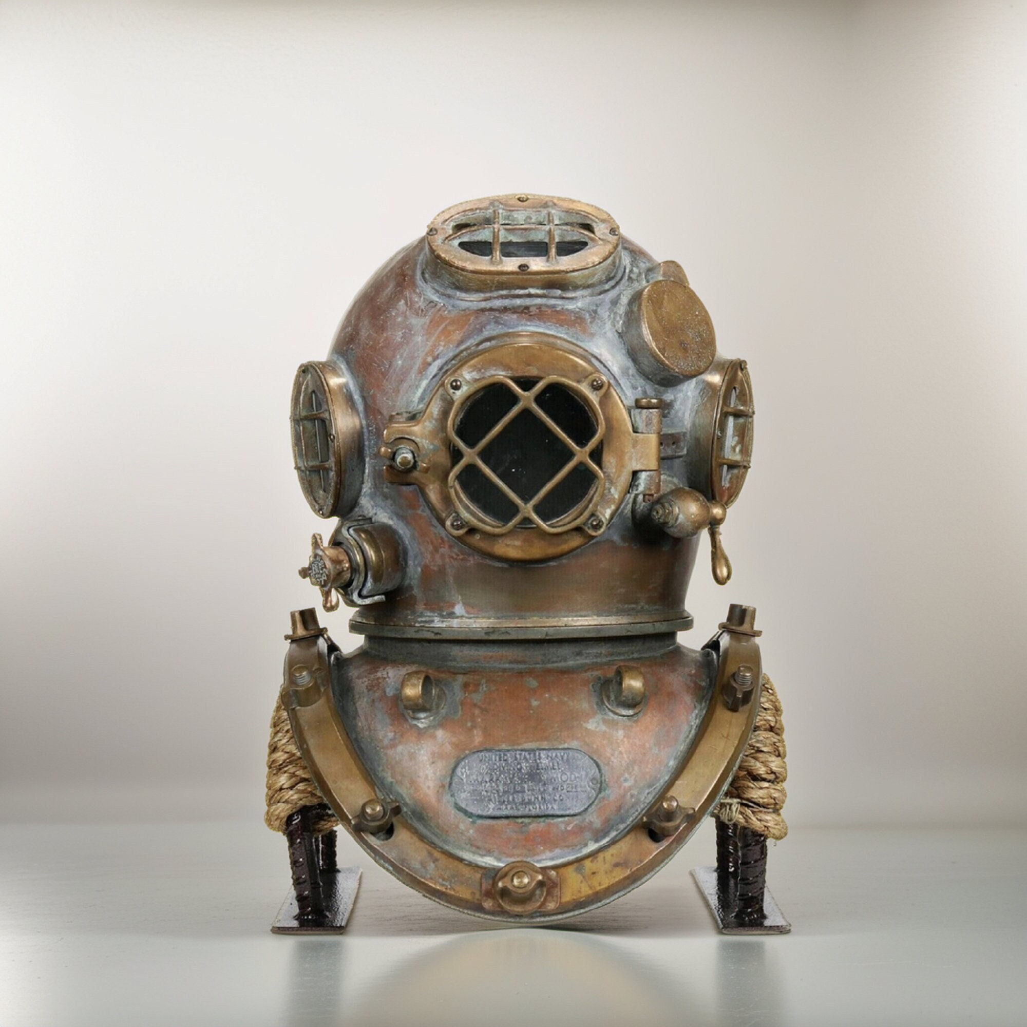 Handmade US Navy Mark V Dive Helmet, Copper and Brass, Home Decor - Etsy