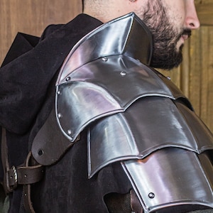 Mordred Single Pauldron Metal Blank Medieval Armor Shoulder for Cosplay ...