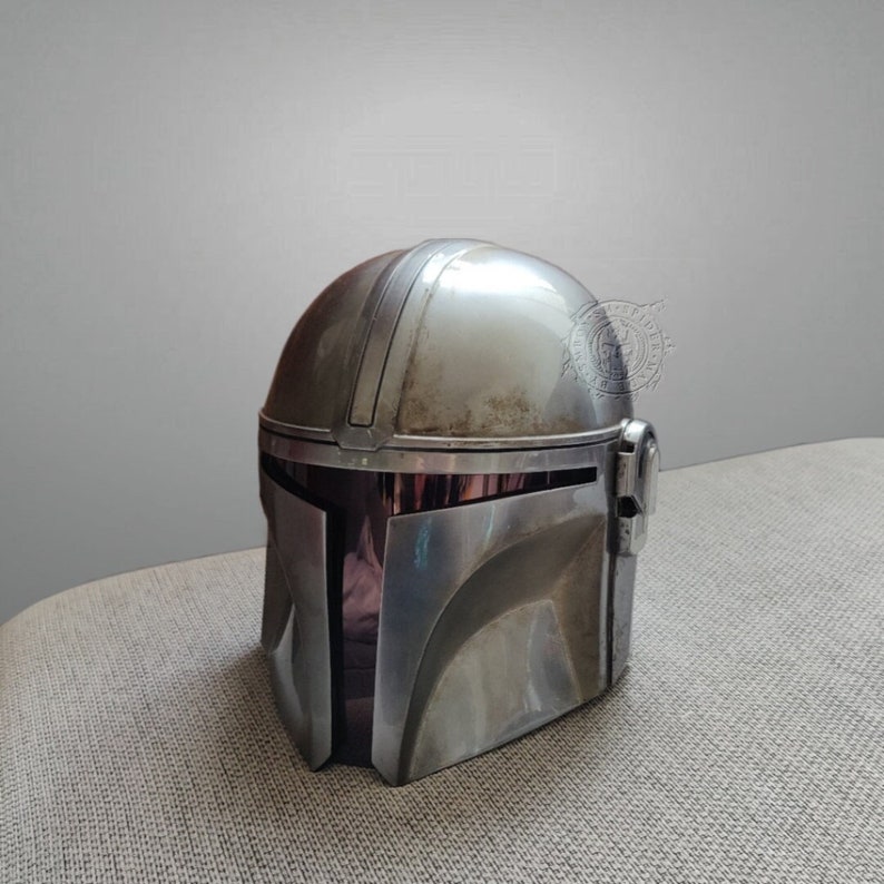 Mandalorian Helmet - Handmade, Star Wars Black Series Costume, Authentic 18 Gauge Steel Replica ...