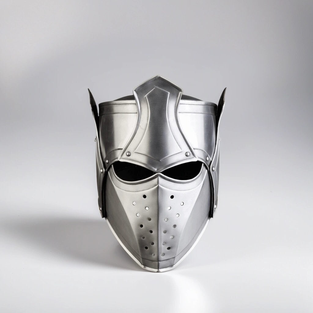 Handcrafted Kaldor Darkened Steel Helmet - Medieval Knight Armor - Etsy